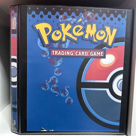 Pokémon Base Set Binders W Exact Number Of Pages For Sets Laminated Cover Spine And 9 Pocket