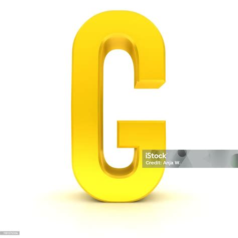 문자 G 대문자 골드 노란색 글꼴 3d 렌더링 기호 기호 문자 텍스트 그래픽 흰색 배경에 잘라 0명에 대한 스톡 사진 및 기타 이미지 Istock