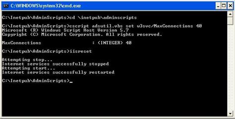 How Do Increase The Connection Limit For IIS In Windows XP THE IT IDEAS