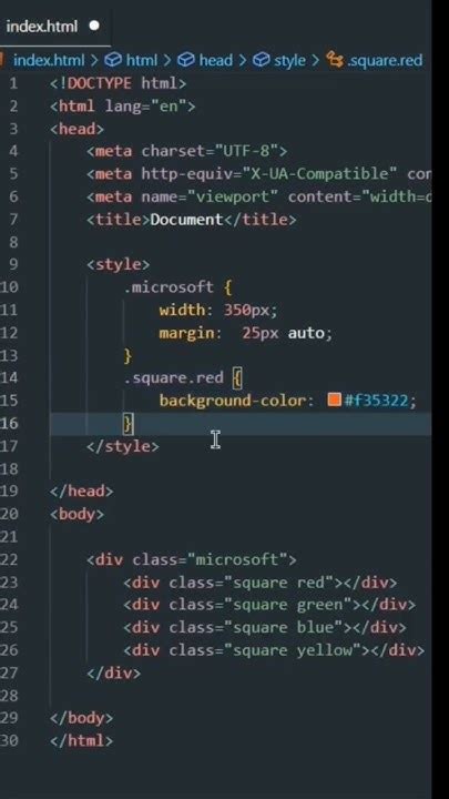 Microsoft Logo Html Css Youtube