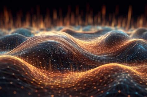 Interlaced String Field A Big Data Concept Generative Ai Stock