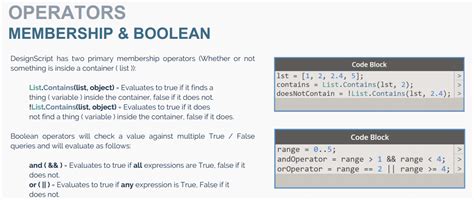 if statement and or designscript dynamo