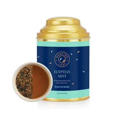 Dancing Leaf Egyptian Mint Tea Leaf Tin 75g Jiomart