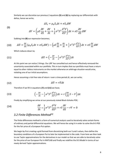 Solution To Black Scholes Pde Via Finite Difference Methods Matlab