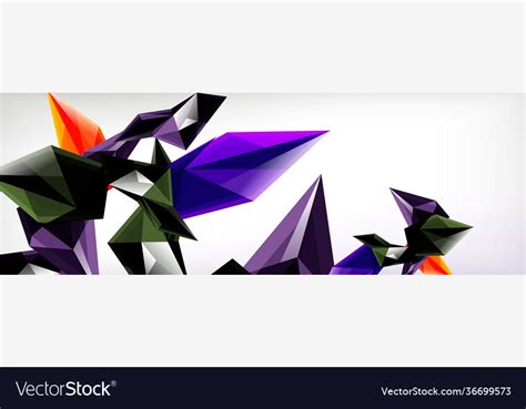3d Triangles And Pyramids Abstract Royalty Free Vector Image
