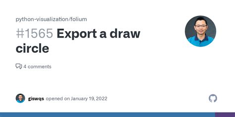 Export A Draw Circle · Issue 1565 · Python Visualizationfolium · Github