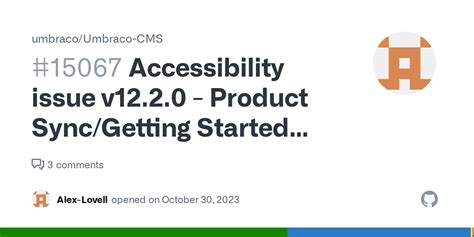 Accessibility Issue V1220 Product Syncgetting Started Landing
