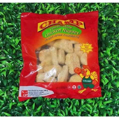 Jual Champ Chicken Nugget Nugget Ayam Berat 500 Gr Shopee Indonesia