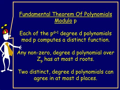 Ppt Number Theory Iii Polynomials Modulo A Prime Secret Sharing
