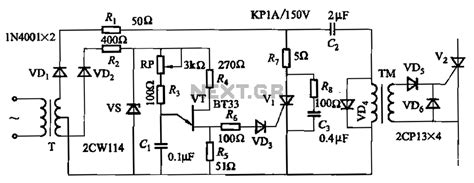 Through A Small Pulse Transformer Output Of One Transistor Trigger Circuit Next Electronics