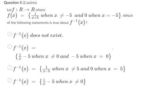 Solved Question Points Let F R Z Where F X Chegg Com