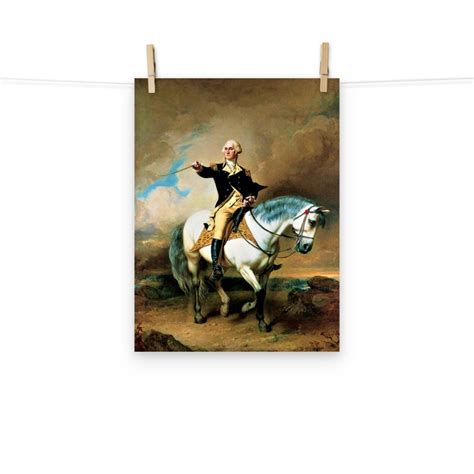 George Washington Taking The Salute At Trenton By John Faed Blueskin