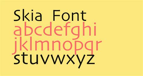 Skia Free Font What Font Is
