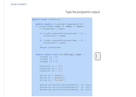 Solved Jump To Level 1 Type The Programs Output Public