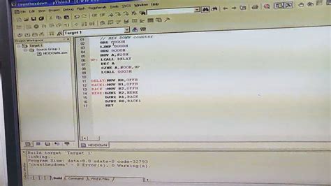 8051 Microcontroller Lab Programs Hex Up Down Counter On Keil