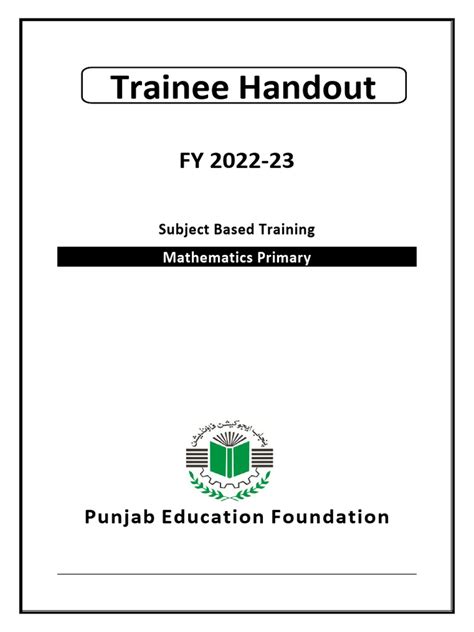 Mathematics Handout Online Pdf Length Arithmetic