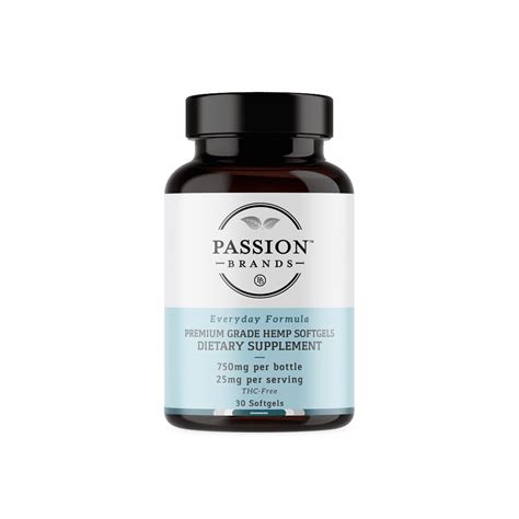 Passion Brands Cbd Softgels Zero Thc