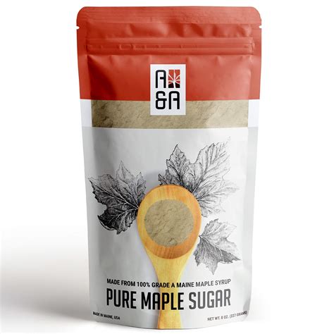 Premium Pure Maple Sugar 8 Oz By Aanda Maple Buy Now With Express International Delivery