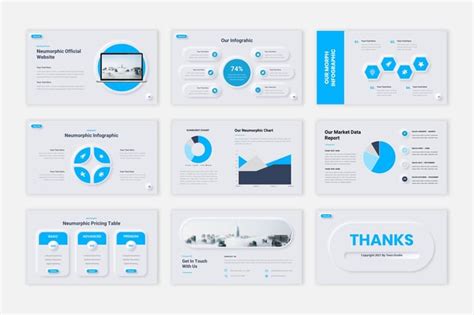 Neumorphic Presentation Powerpoint Template Incl Glassmorphism And Glass Envato