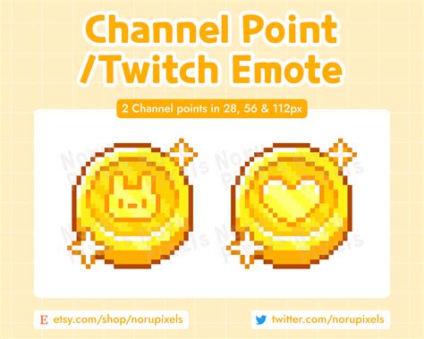 Gold Bunny Heart Pixel Coin Sparkles Token For Twitch Channel Points