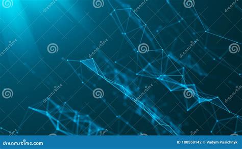 Abstract Blue Digital Background Big Data Visualization Science Background Big Data Complex