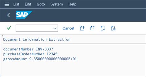 Extract Document Details Using Document Informatio Sap Community