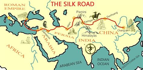 Chinese Silk Road Map