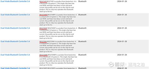 恒玄科技即将推出多款重磅新品 2024年1月26日， 恒玄科技 Sh688608 多款新品在国际蓝牙认证网站官宣通过认证，参见网页链接{beste 雪球