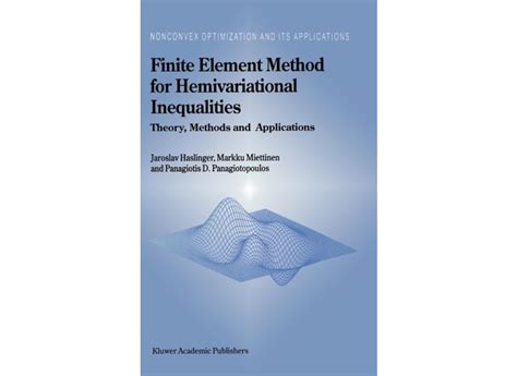 Finite Element Method For Hemivariational Inequalities Com O Melhor