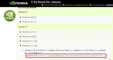 jetson agx orin配置环境 安装archiconda pytorch torchvision agx orin 查询