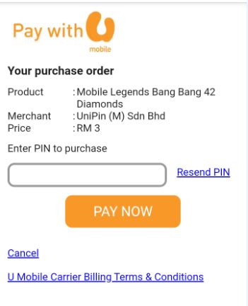 How To Purchase UniPin Through U Mobile Customer Support