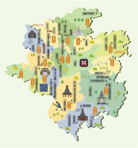 贵州省黔东南苗族侗族自治州旅游地图高清版 贵州地图 初高中地理网