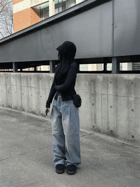 🚀오늘출발🚀 데일리 핀턱 와이드 데님 2color 에이블리