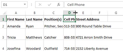 Excel Modifying Columns Rows And Cells