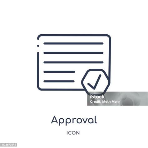 인적 자원 개요 모음에서 선형 승인 아이콘입니다 얇은 라인 승인 아이콘 흰색 배경에 고립입니다 승인 최신 유행 그림 0명에 대한 스톡 벡터 아트 및 기타 이미지 Istock