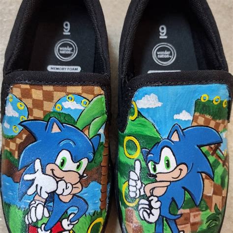 Sonic The Hedgehog Soap Shoes Etsy