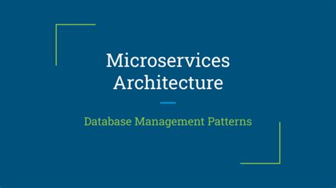 Patterns For The Design Of Microservices Part 2