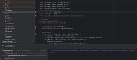 Unresolved Reference When Running Gradlerunide Ides Support