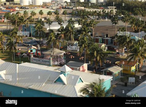 Aerial View Of Freeport Port Lucaya On Grand Bahama Island Stock Photo