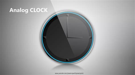 6create Analog Clock Infographicpowerpoint Presentationgraphic