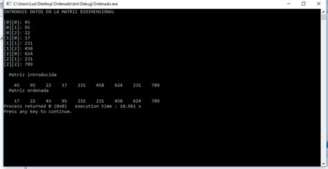 C Array Bidimensional Ordenado Stack Overflow En Español