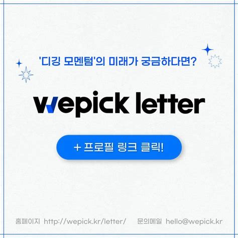 마케팅 디깅모멘텀 뉴스레터 위픽레터 카드뉴스 디자인 뉴스레터 탬플릿 브랜딩 마케팅