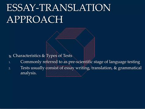 Language Testing Approaches And Techniques Pptx Standardized Testing Educational Assessment