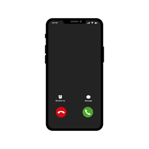 Premium Vector Vector Phone Screen Mockup Phone Call