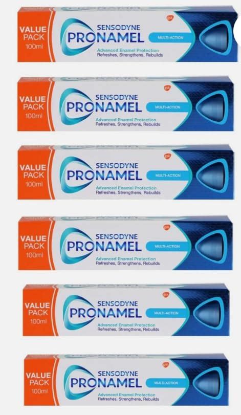 Sensodyne Pronamel Enamel Care Toothpaste Multi Action 6 X 100ml