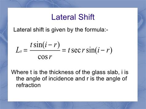Lateral Shift