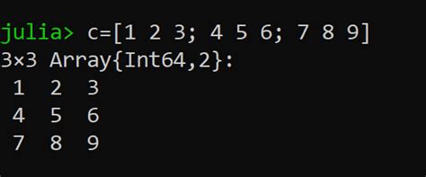 mapping over matrices in julia geeksforgeeks