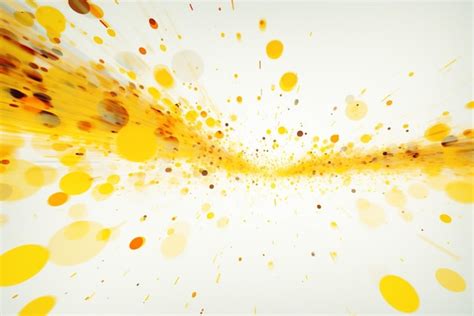 Abstract Yellow Dots Scattered Across A Dark Bac Premium Ai Generated