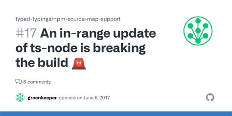 An In Range Update Of Ts Node Is Breaking The Build Issue 17