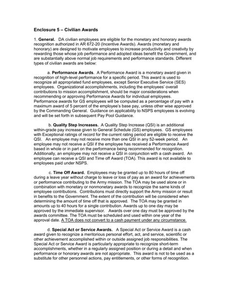 Honorary Incentive Awards Opm At Esperanza Bruns Blog